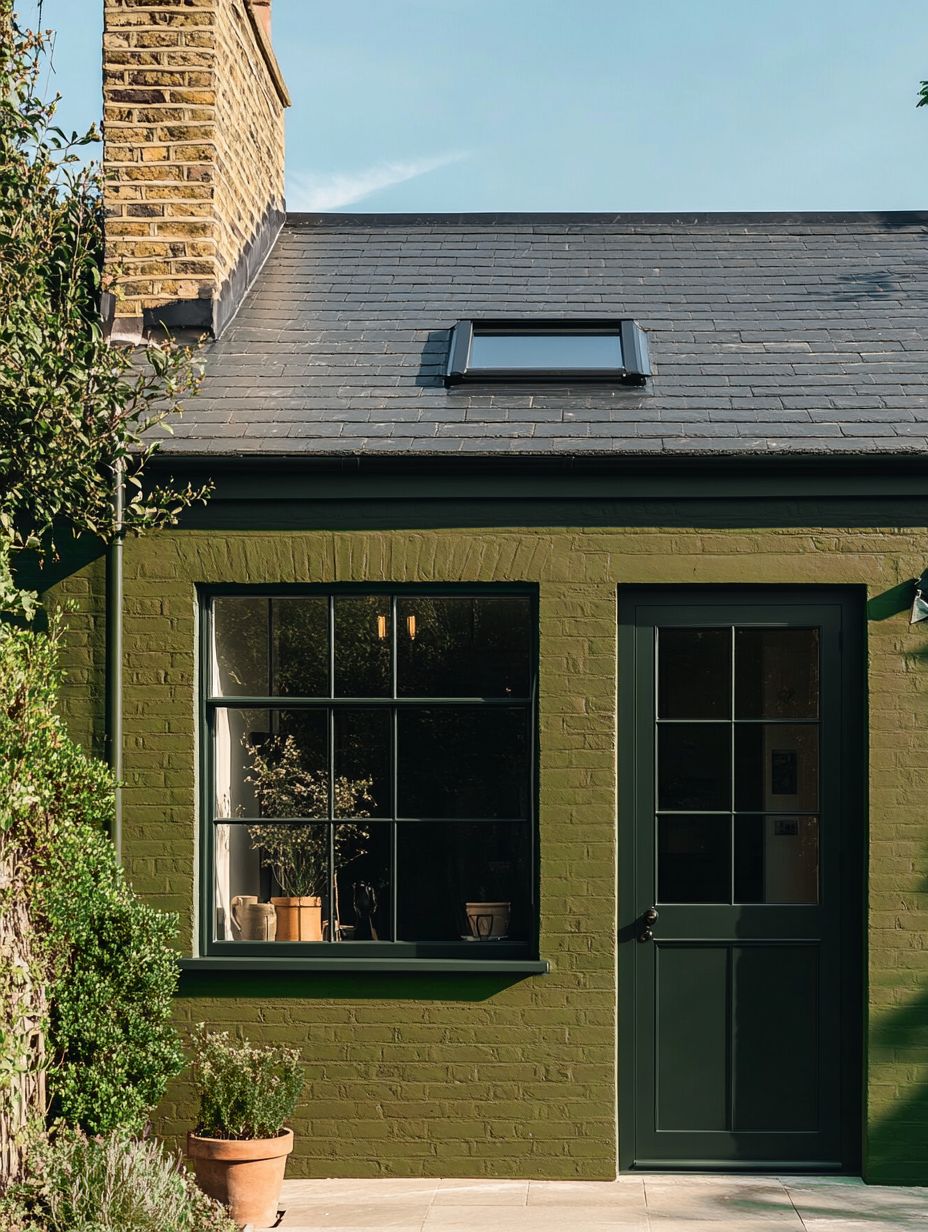 Exterior Masonry Wall Paint - Green Centre Court | Brick & Render ...